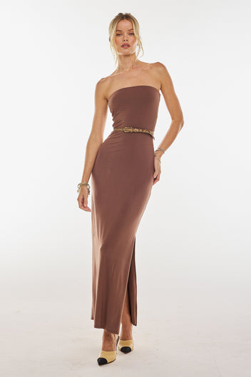 Demi Dress in Toffee Knit – RESA