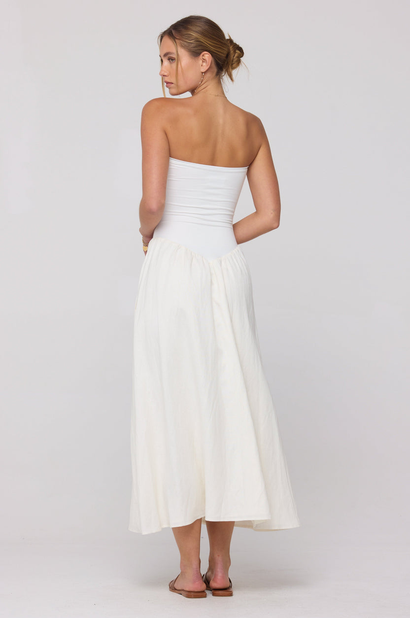 Mackenzie Dress in White Linen – RESA