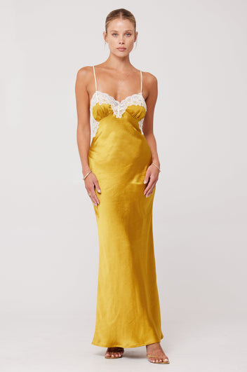 Celine Dress in Gold – RESA